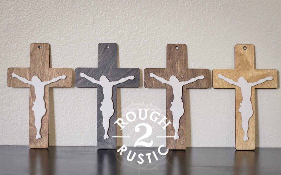 8 Inch Wall Crucifix – Rough 2 Rustic